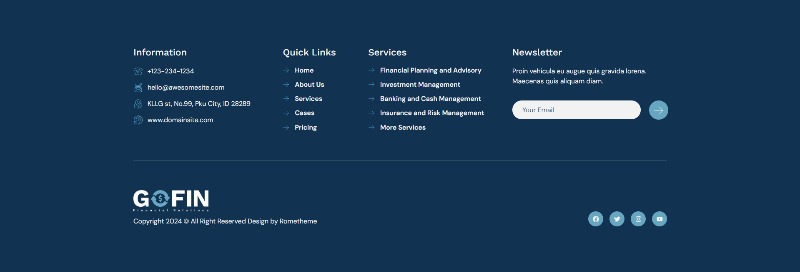 Gofin - Financial Solutions Elementor Template Kit by Rometheme ...